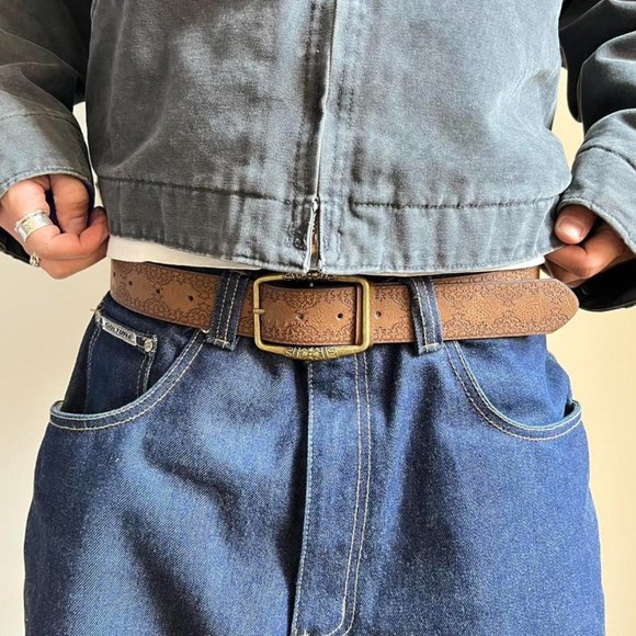 Accessories | Vintage Style Brown American Western Floral Rustic Boho ...